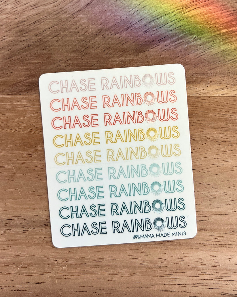 Chase Rainbows Sticker – Mama Made Minis
