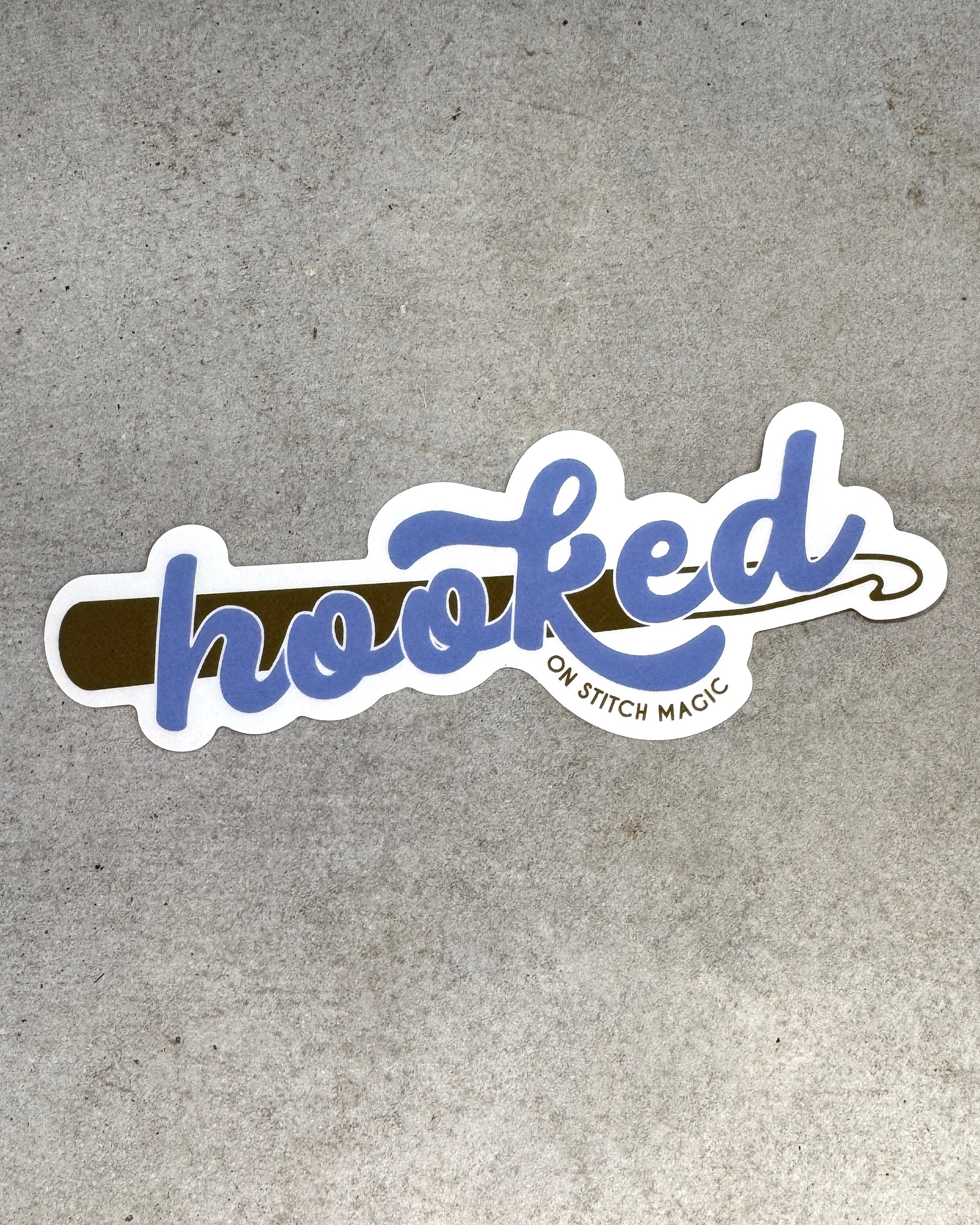 Hooked Sticker — Clear – Mama Made Minis