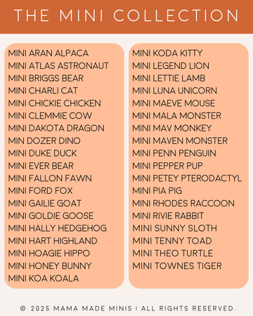 MINIS PATTERNS – Mama Made Minis