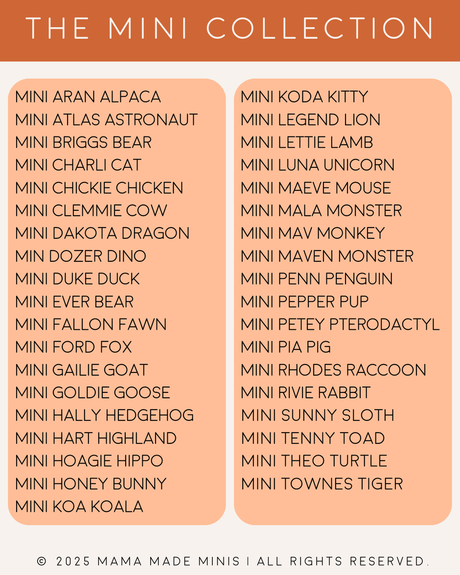 MINIS PATTERNS – Mama Made Minis