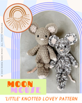 LITTLE Moon Mouse Knotted Lovey — PATTERN – Mama Made Minis